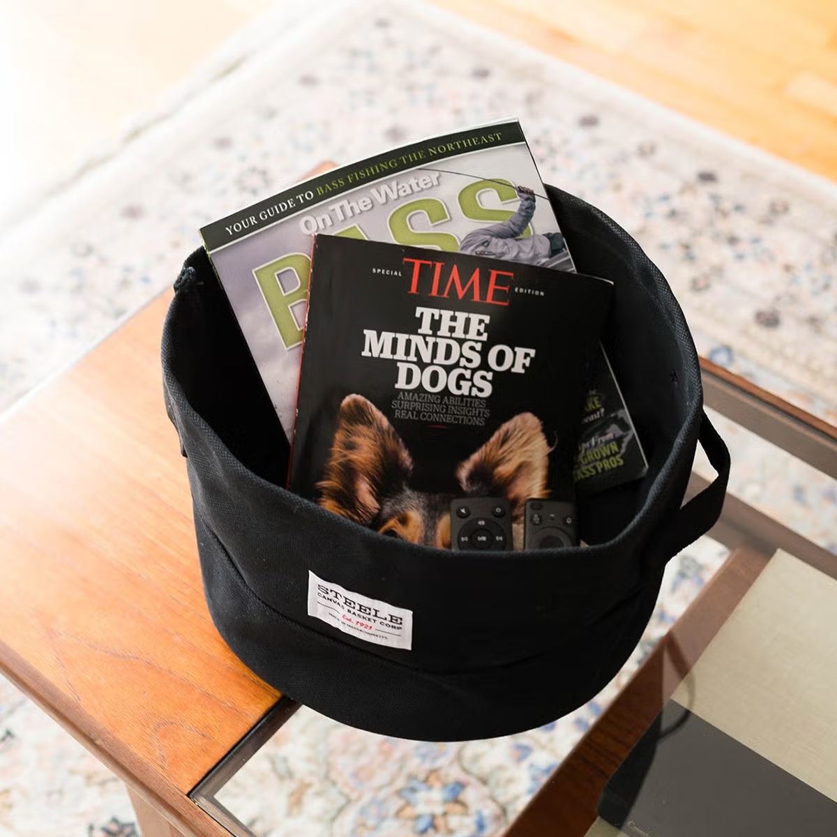 Steele Canvas Round Canvas Storage Bin - The Container Store